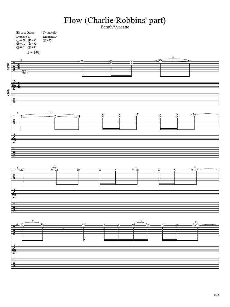 Flow - Charlies Parts | PDF | Chordophones | String Instruments