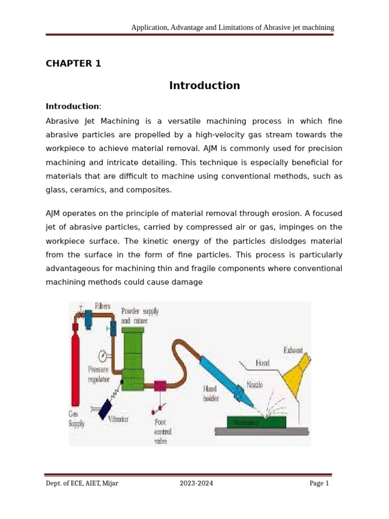 Report On NTM | PDF | Machining | Abrasive