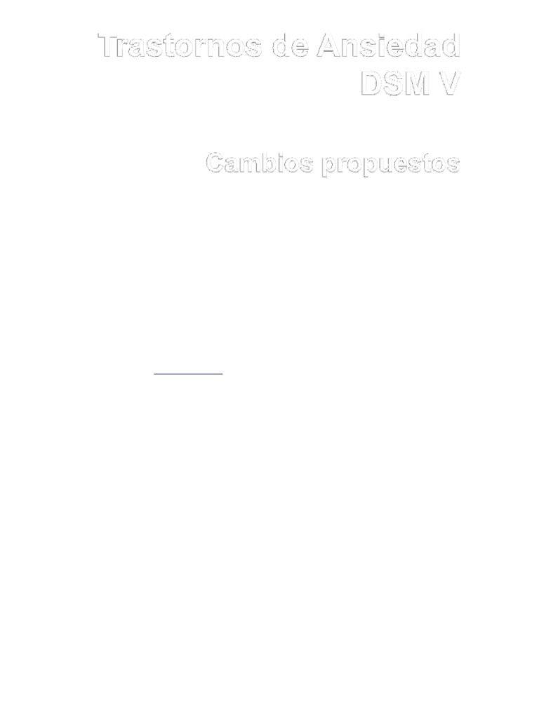 Trastornos de Ansiedad DSM 5_ 2013 | PDF | Ansiedad | Agorafobia