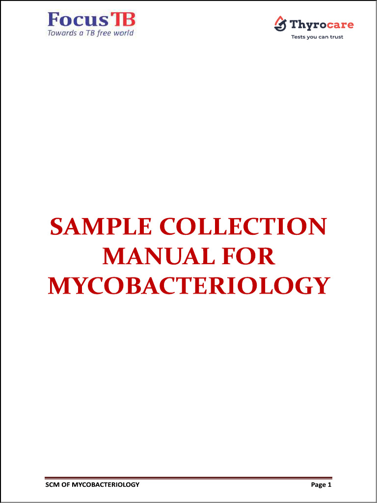 Procedure For TB Sample Collection | PDF