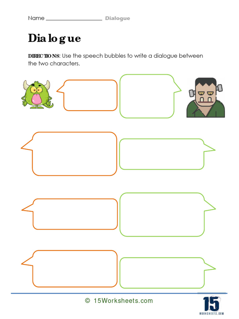 8-Write in Speech Bubble | PDF