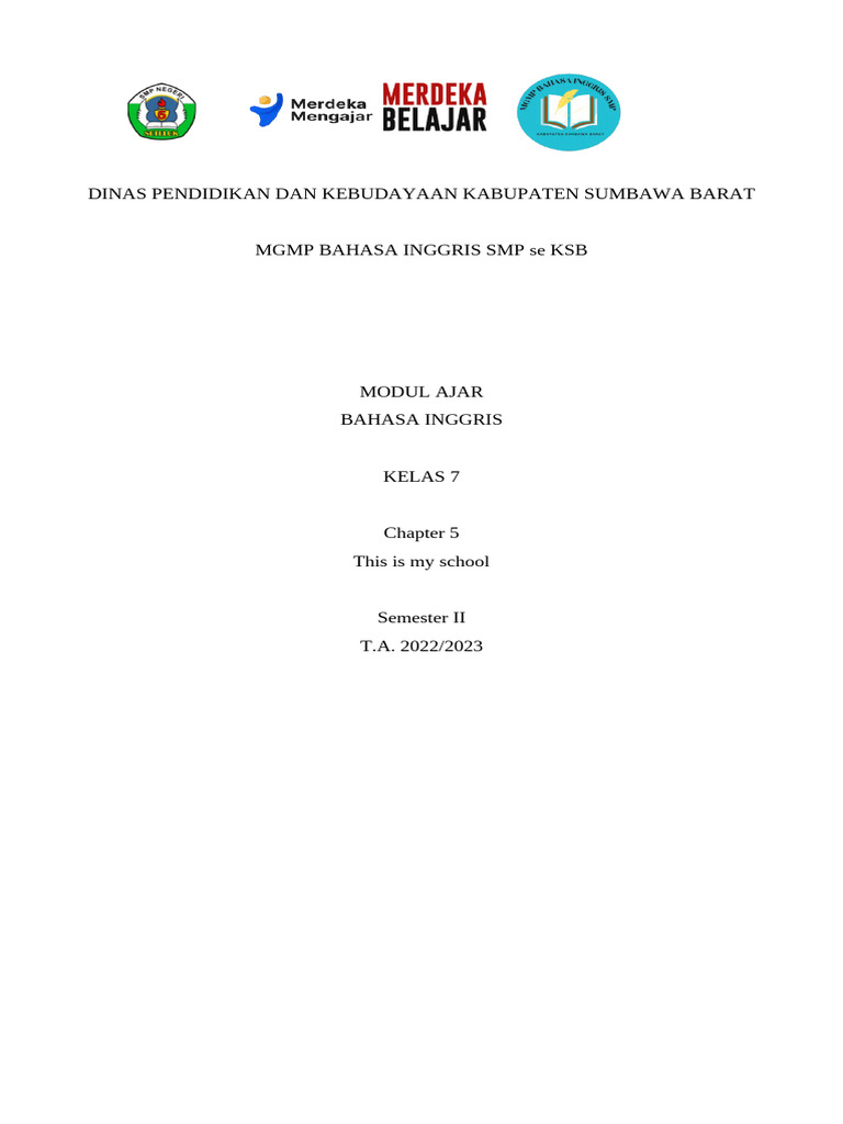 3 Modul Ajar - Chapter 5 - MGMP @22 | PDF