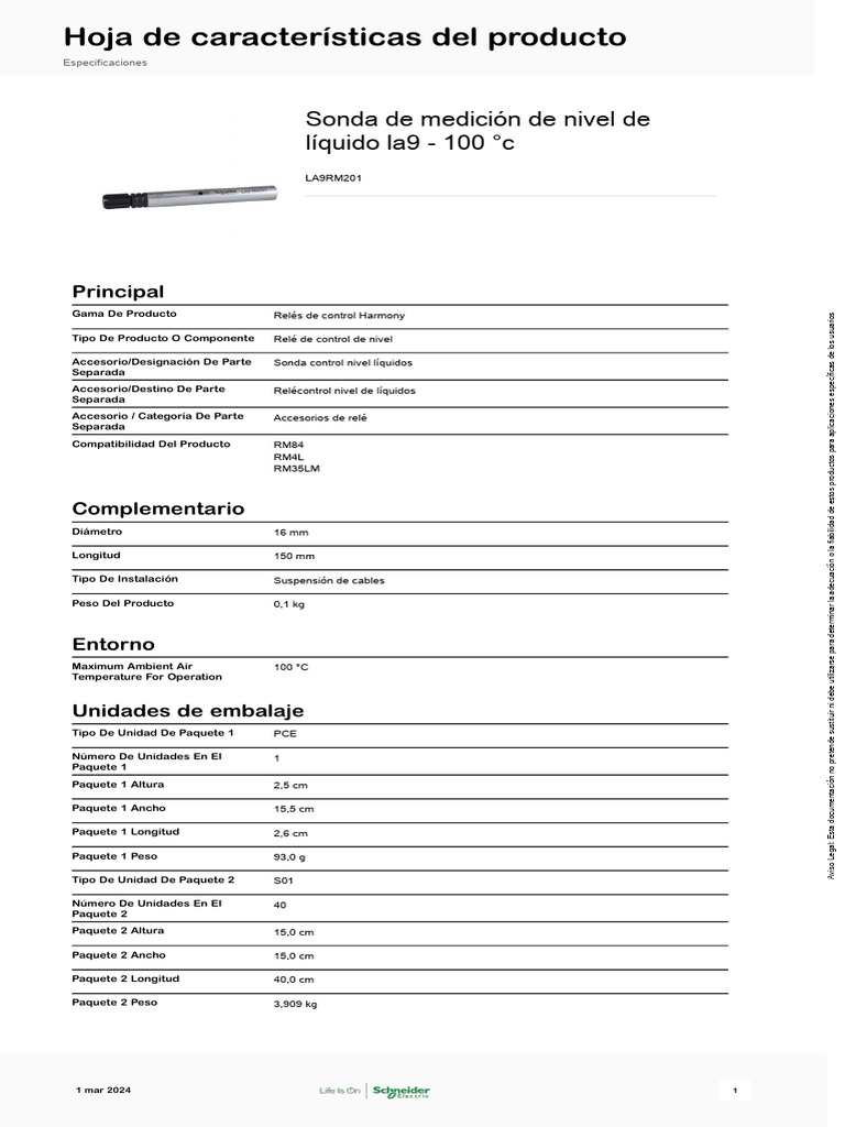 Schneider Electric - Harmony-Relés-De-Control - LA9RM201 | PDF