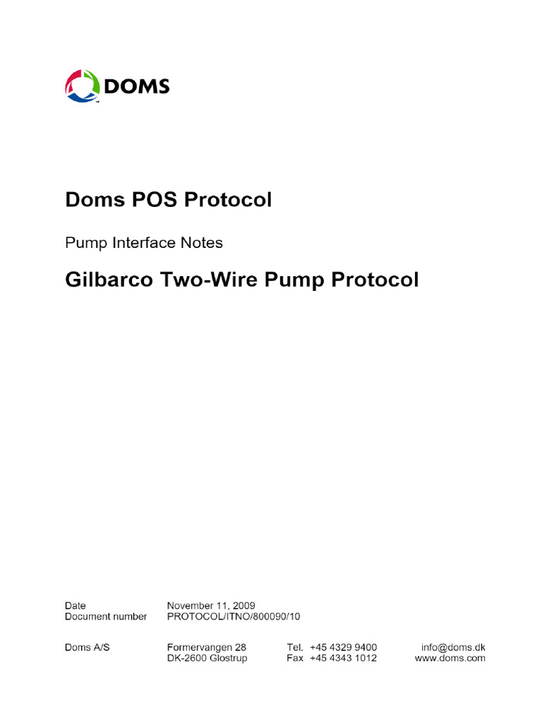 Gilbarco Two Wire Pump Protocol - TOAZ - INFO | PDF