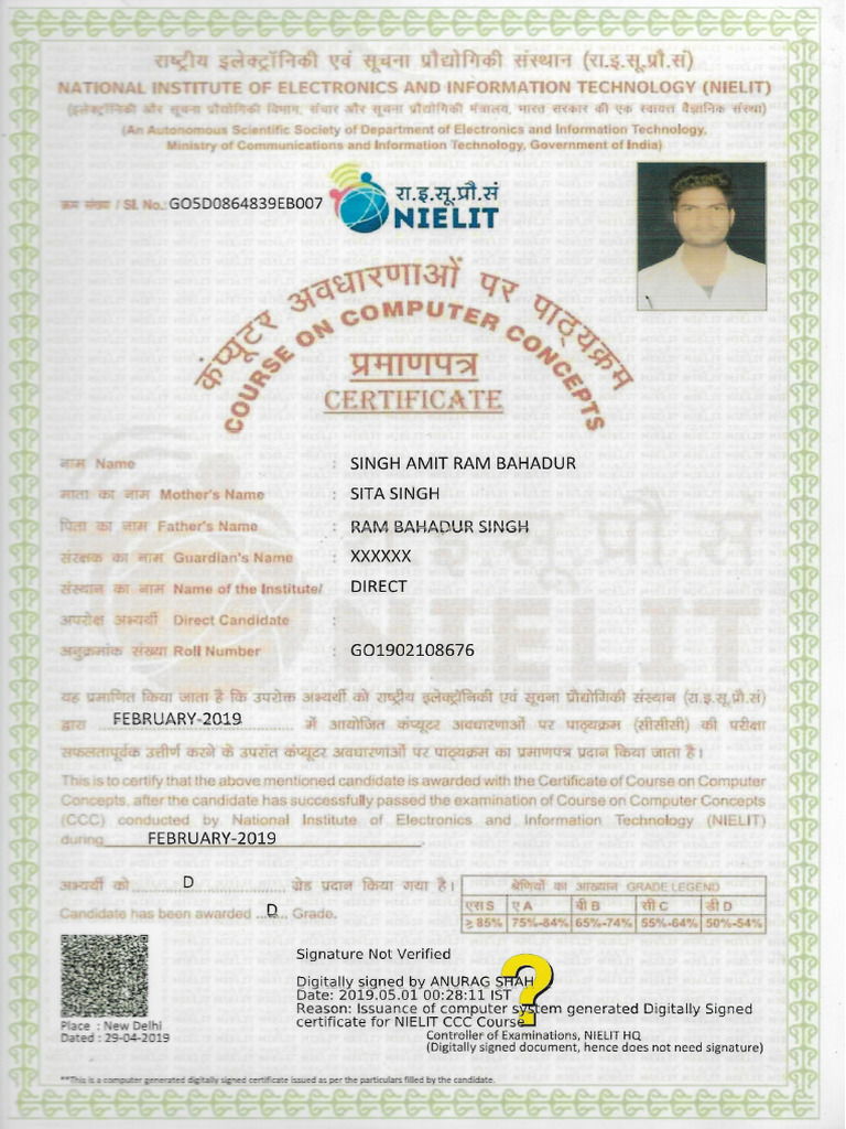 Ccc Certi i Cate | PDF