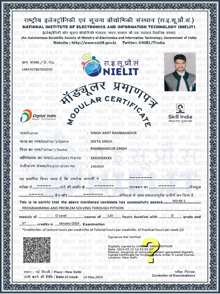 Python Programming O Level Certificate | PDF