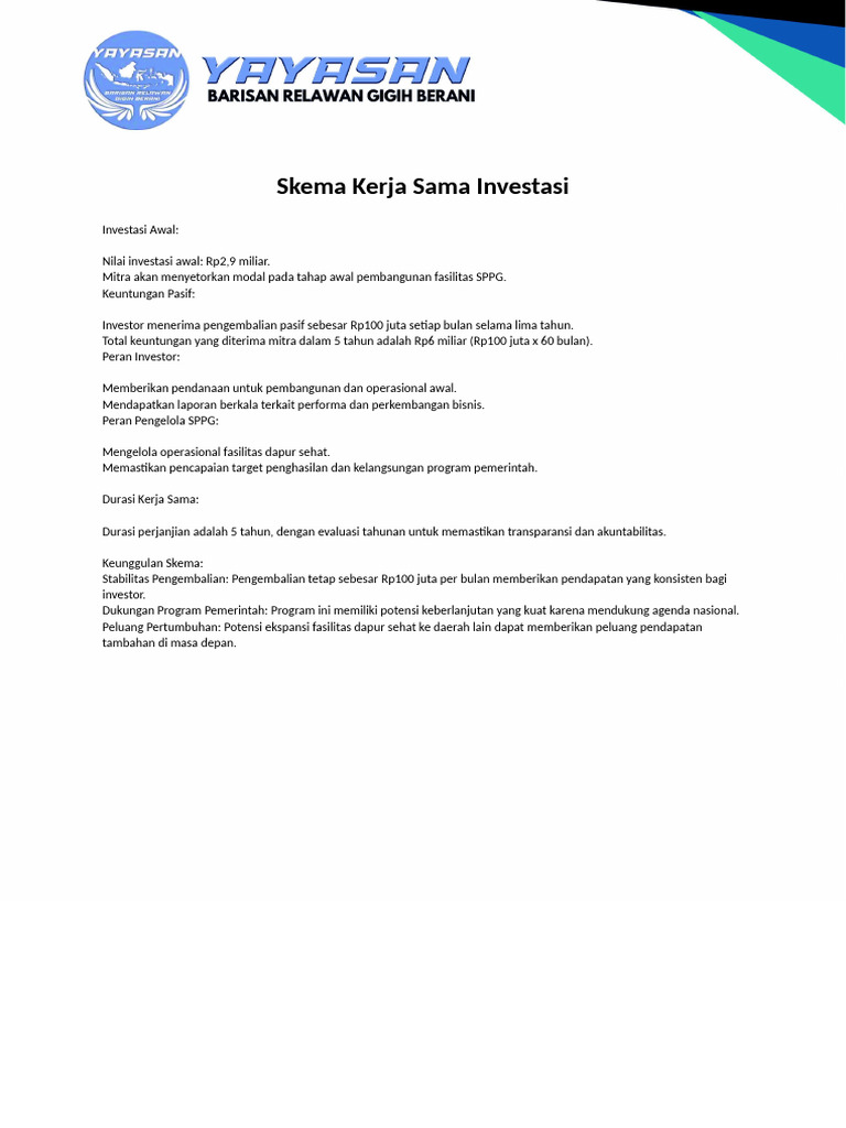 SKEMA KERJA SAMA | PDF