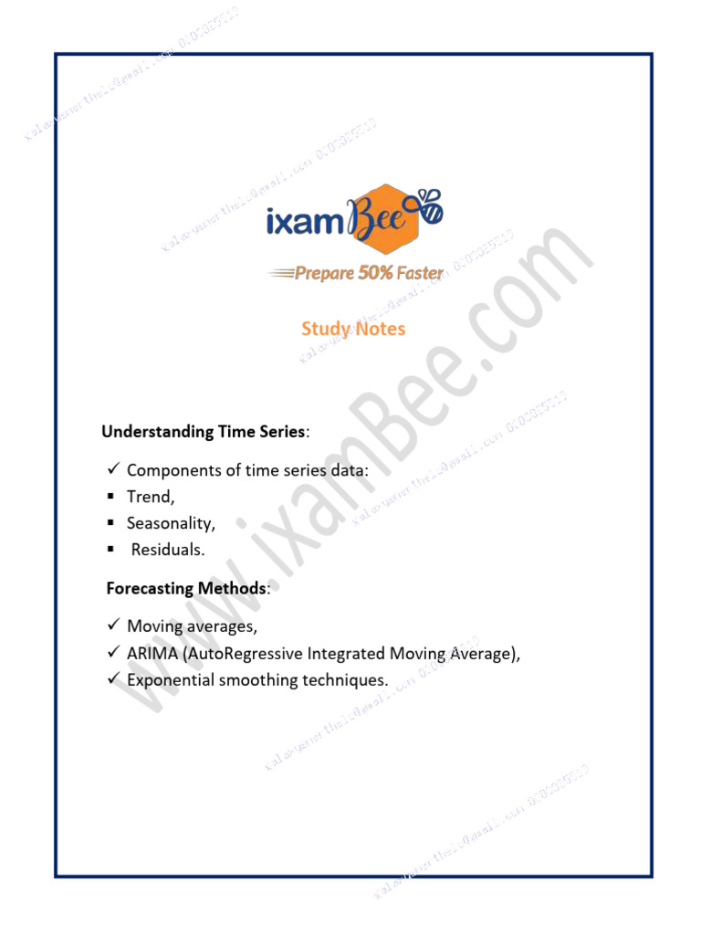 Understanding Time Series Pdf Autoregressive Integrated Moving Average Time Series