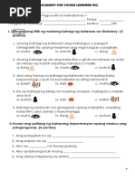 Lantay Pahambing Pasukdol Grade5 Worksheet | PDF