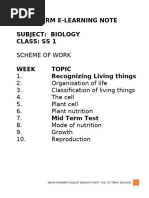 s1 Biology Notes | PDF | Tissue (Biology) | Microscope