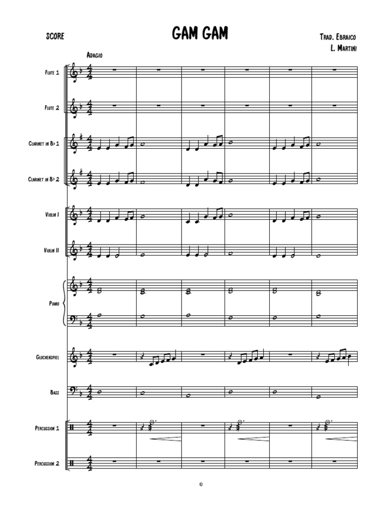 Gamgam - Full Score | PDF