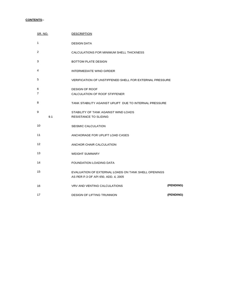 Design Tanks Menurut API 650 | PDF | Pascal (Unit) | Roof