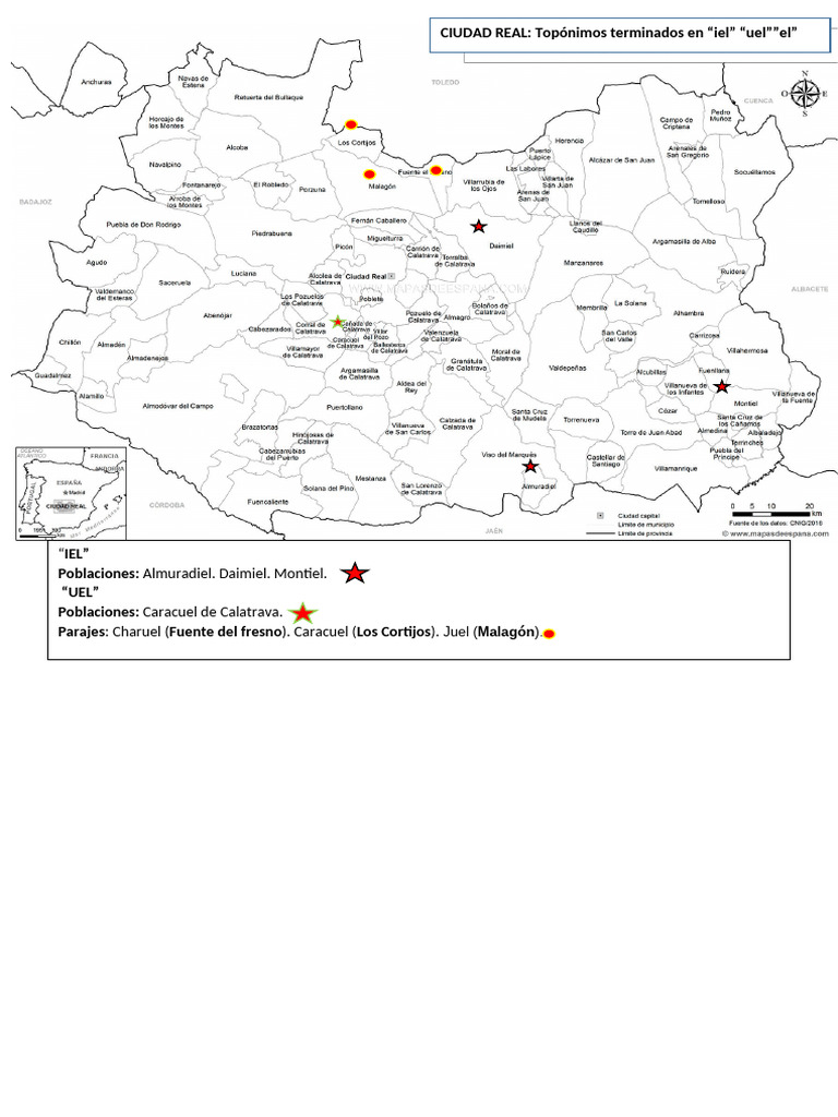 Ciudad Real Mapa | PDF