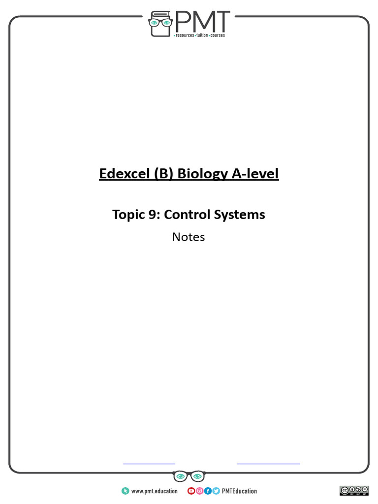 Edexcel A-Level Biology: Control Systems | PDF | Neuron | Auxin