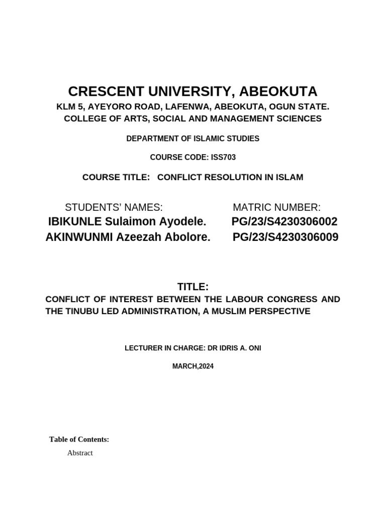conflict assignment | PDF | Cost Of Living | Mediation