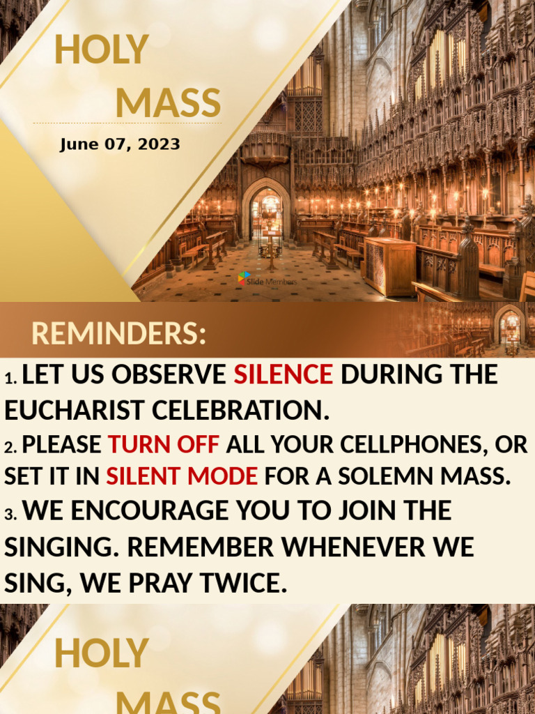 HOLY-MASS | PDF | Mass (Liturgy) | God The Father