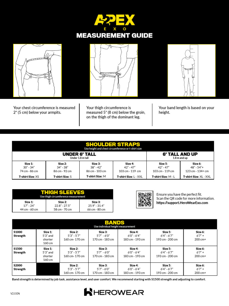 HeroWear Exo Measurement Guide | PDF