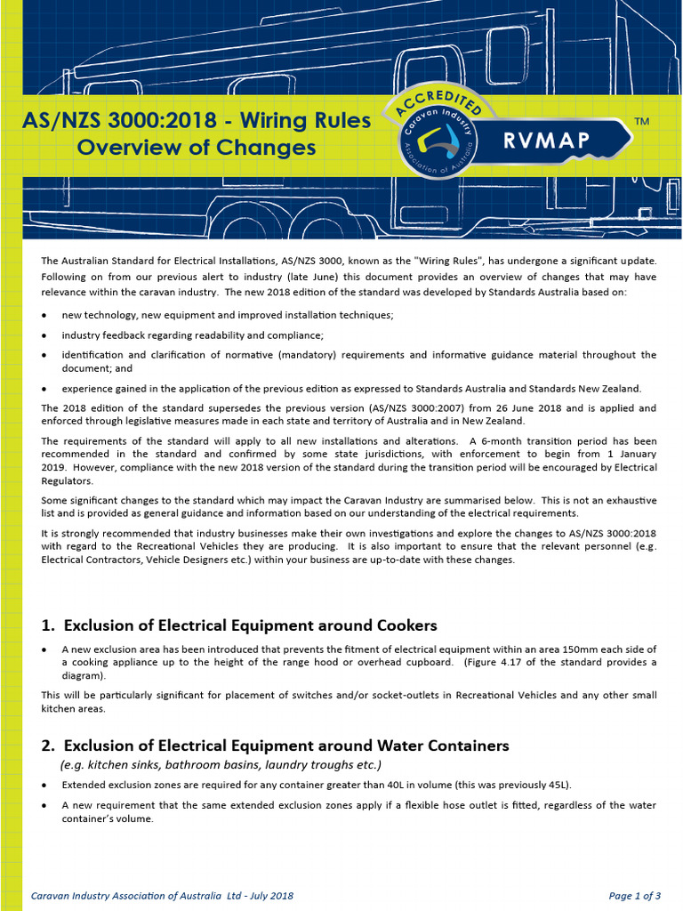 AS/NZS 3000:2018 Wiring Rules Overview | PDF | Electrical Wiring
