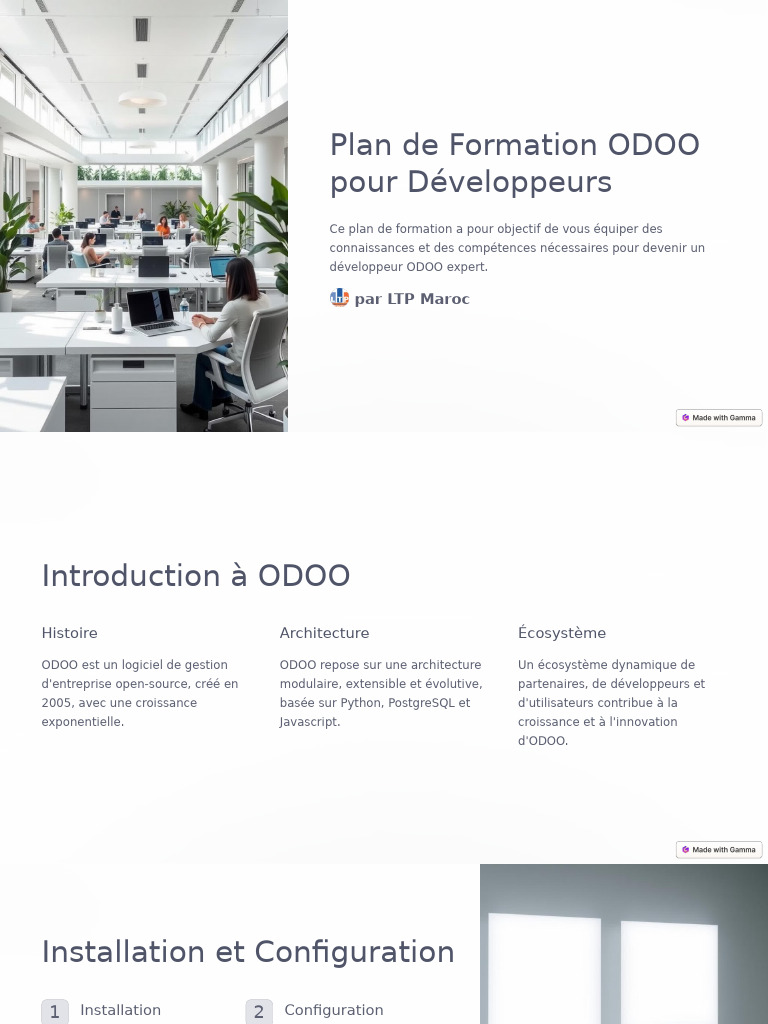 Plan-de-Formation-ODOO-pour-Developpeurs | PDF | Service web | Internet