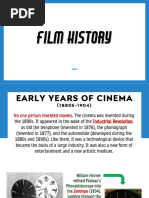 The History of Film Timeline | PDF | Cinema Of The United States