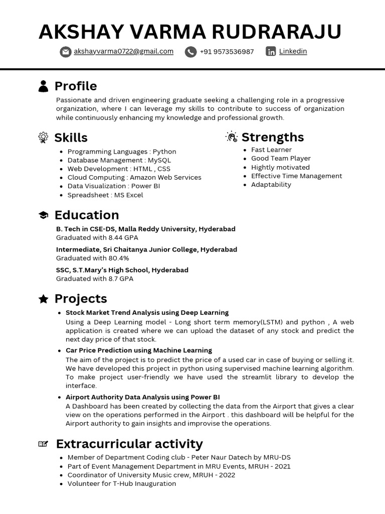 Akshay Varma Resume | PDF