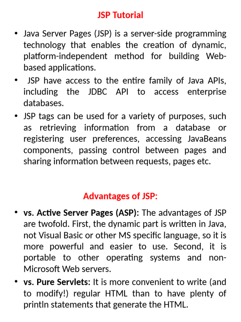 Wt Unit5 Jsp | PDF | Computer Programming | Software Engineering