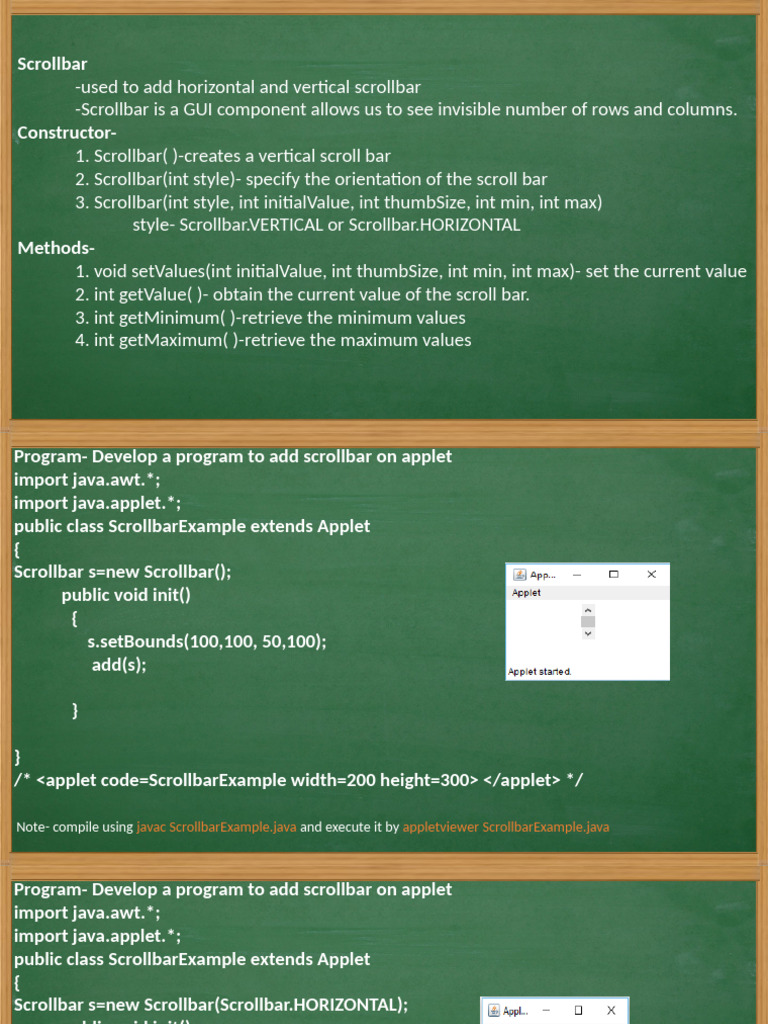 1.3.2 AWT controls & Layout Manager Part-8 | PDF | Computer Programming ...