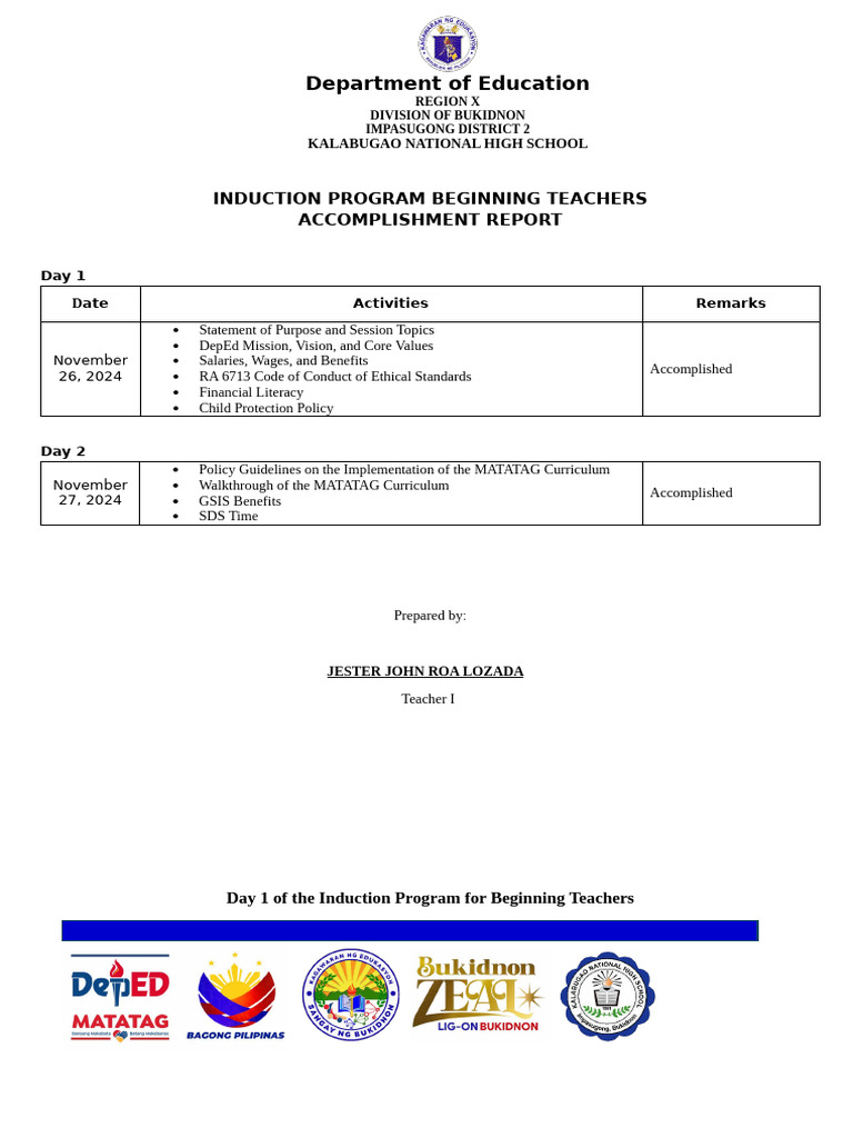 2-Day Seminar Accomplishment Report | PDF