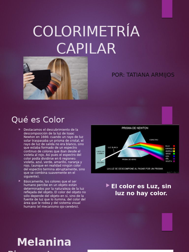 Colorimetría Capilar: Guía Completa | PDF | Color | Amarillo