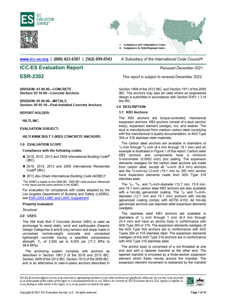 Esr-2302 - 2021 | PDF | Strength Of Materials | Steel