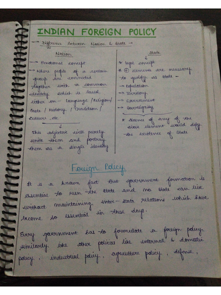 Foreign Policy Unit 3 | PDF