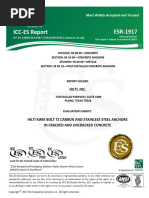 ICC ESR 4266 KB TZ2 Expansion Anchor Concrete Approval | PDF | Concrete ...
