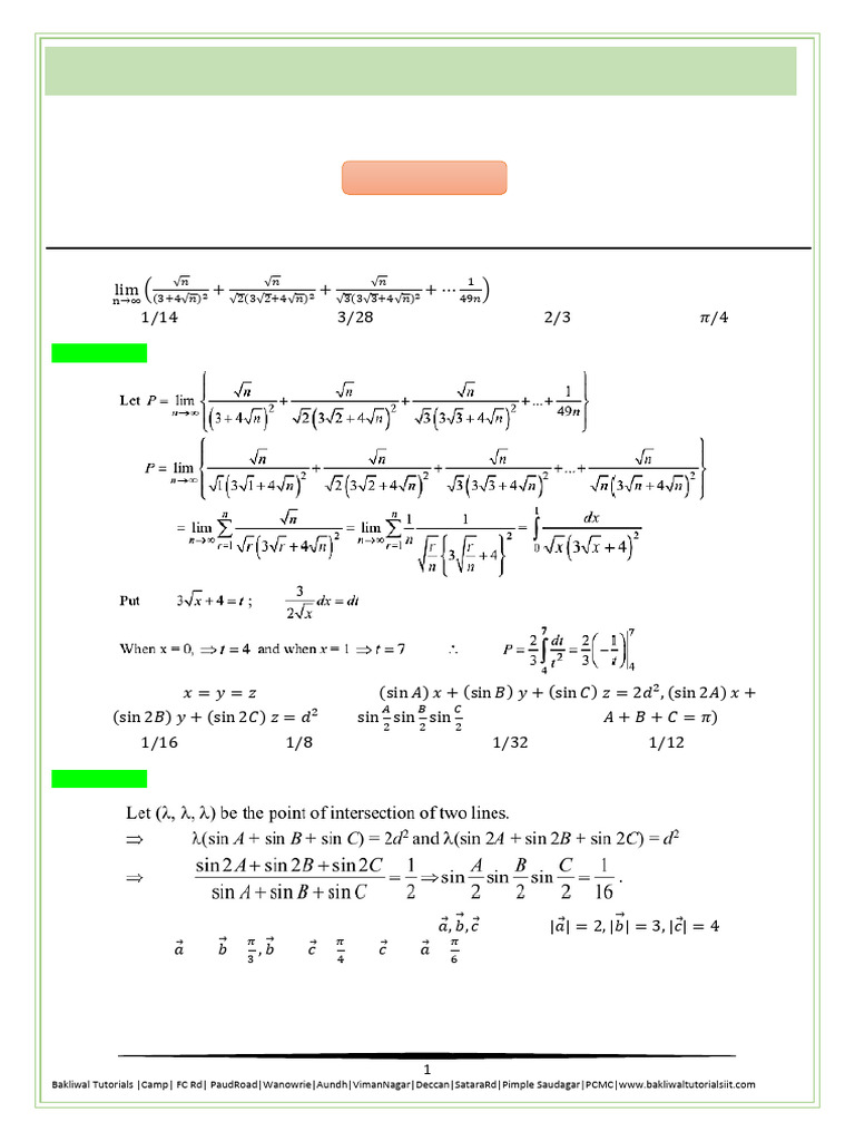 c25 Btts-08 (Mains) Math Paper | PDF | Ellipse | Geometry