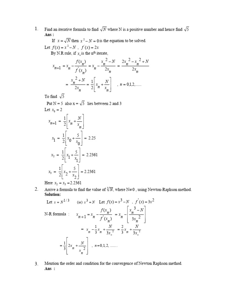 Newton Raphson | PDF | Algorithms | Theoretical Computer Science Newton Raphson | PDF | Algorithms | Theoretical Computer Science