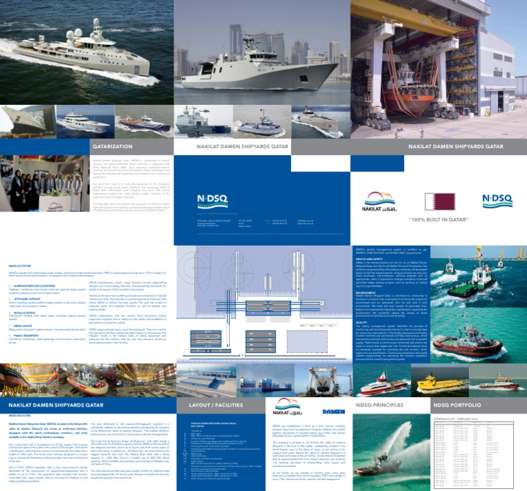NDSQ_BROCHURE | PDF | Shipping | Water Transport