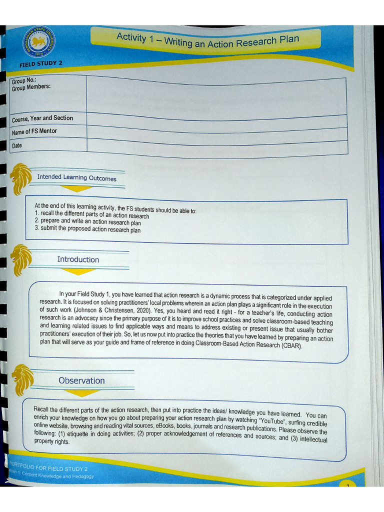 Cbar FS 2 Activity 1 | PDF