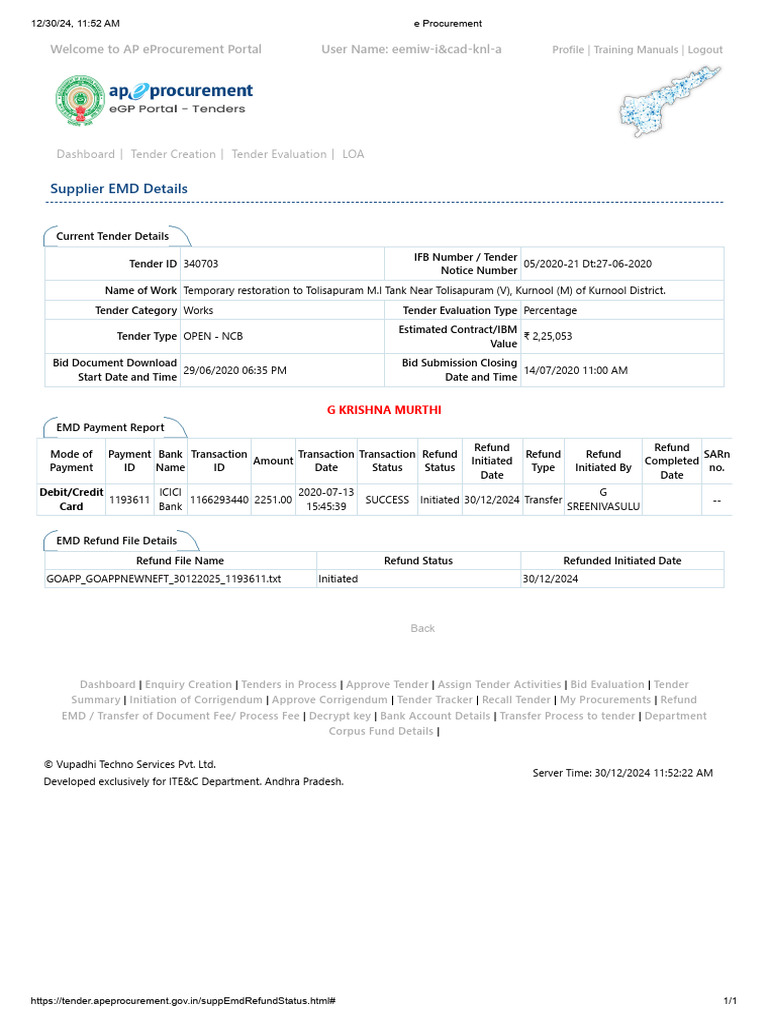 KRISHNA MURTHY -EMD | PDF | Business | Banking Technology