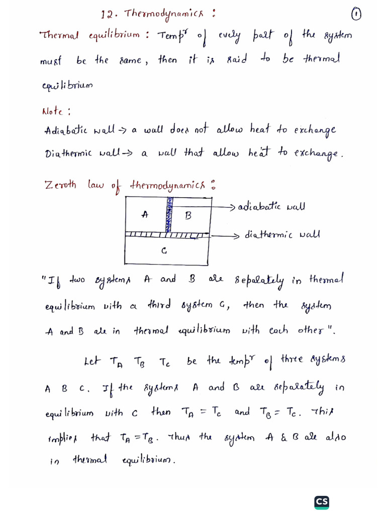 Chapter 12 Thermodynamics | PDF