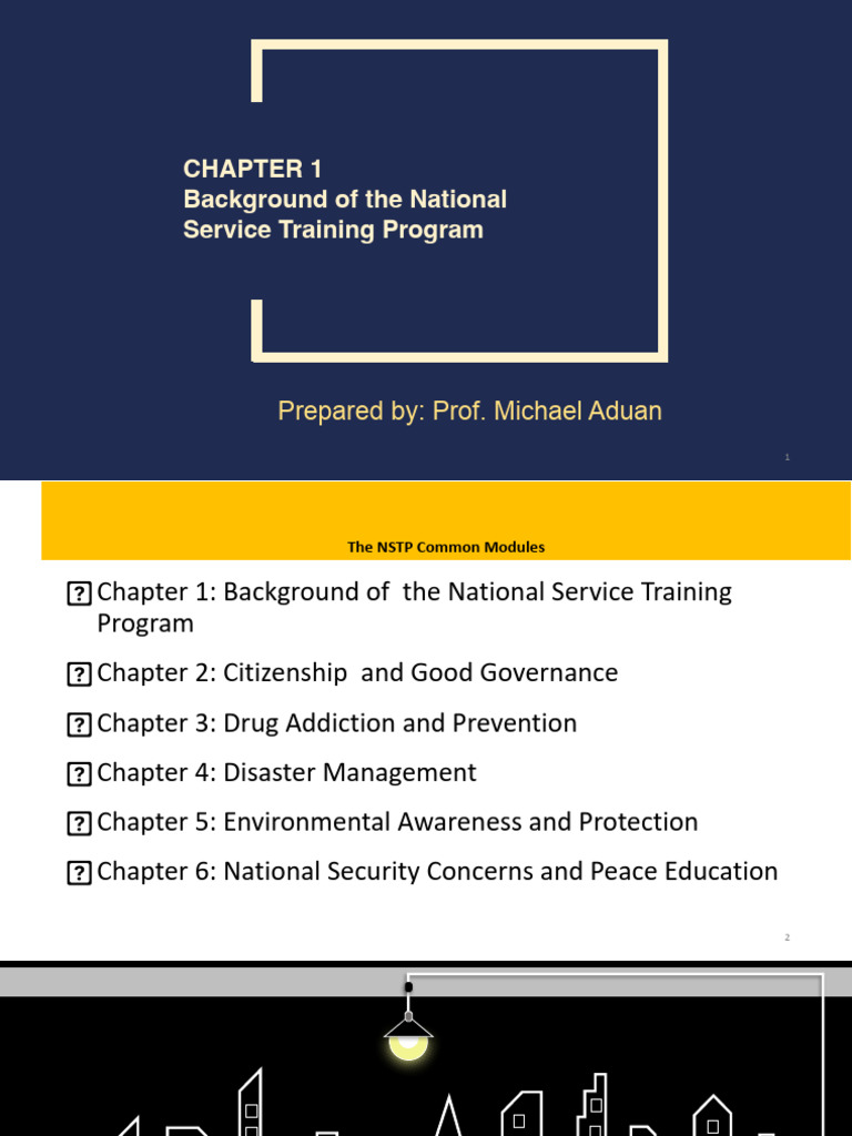 CHAPTER-1-Background of NSTP | PDF