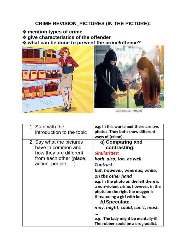 Compare and Contrast Pictures | PDF