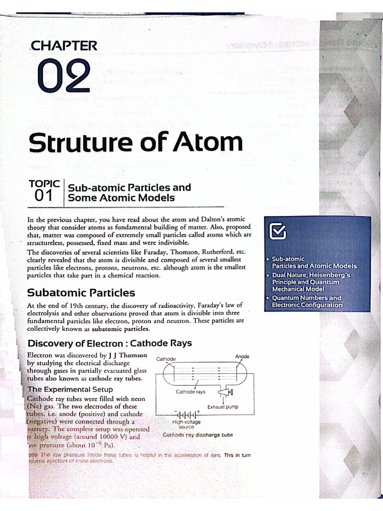 Structure of Atom | PDF