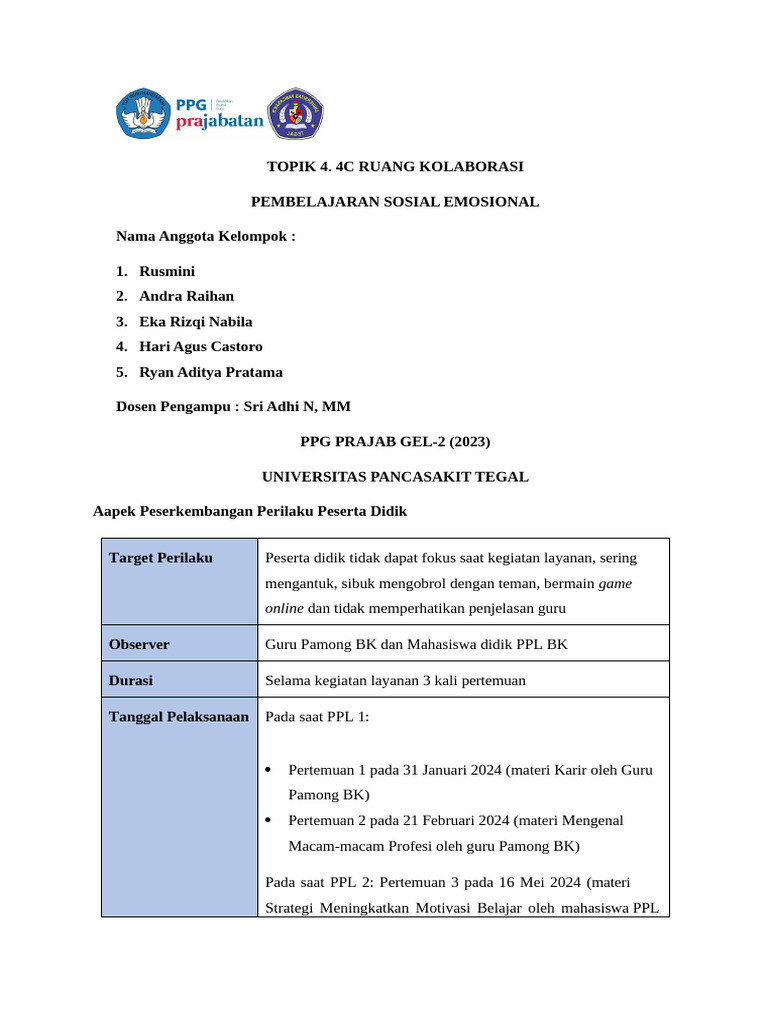 Topik 4.4c. Ruang Kolaborasi-Rusmini-Ppg Prajab Gel-2 | PDF