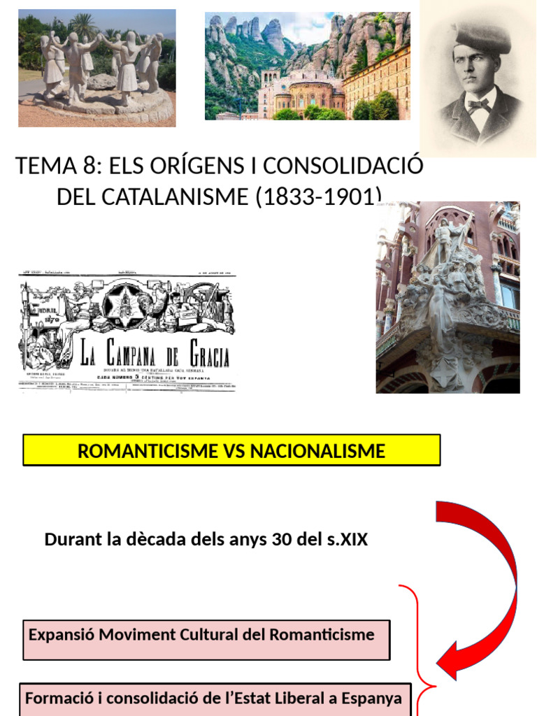 Tema 8. Els Orígens Del Catalanisme | PDF