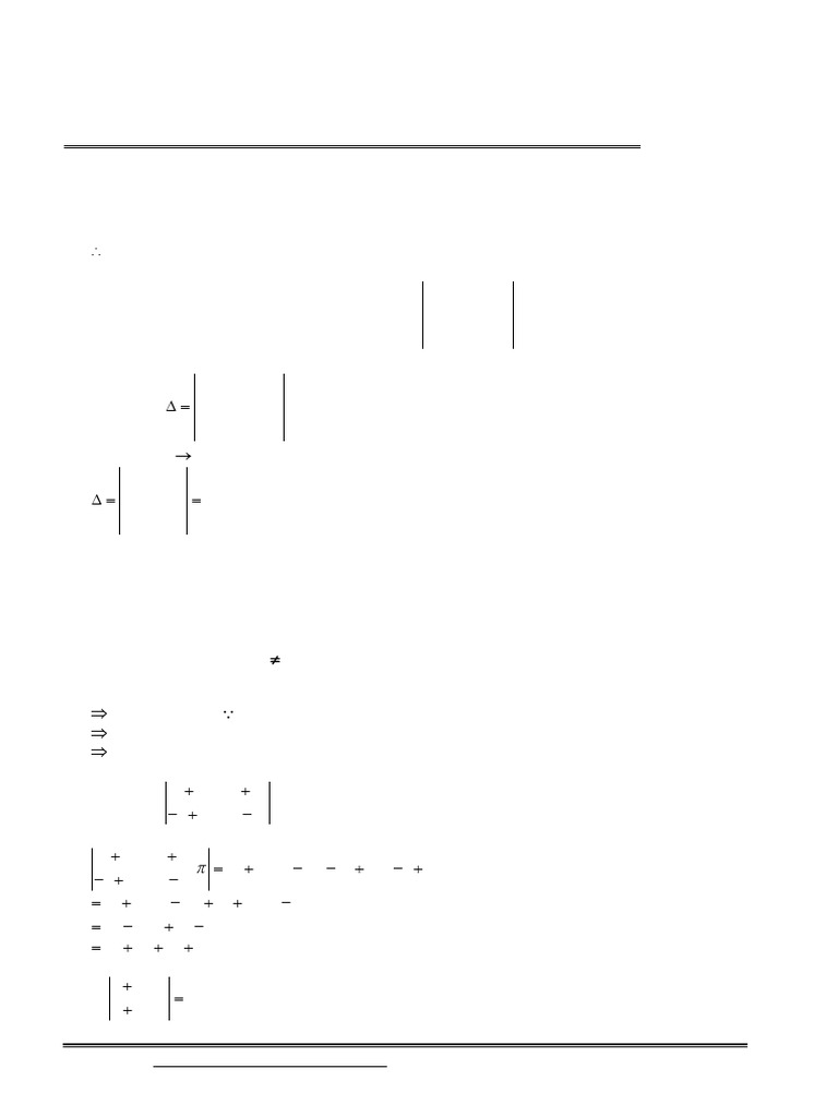Maths Notes Xii Determinants Board Exam Imp Qa | PDF | Matrix ...