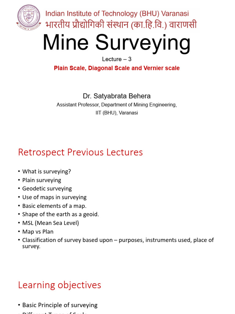 Surveying Principles and Scales Explained | PDF | Surveying | Metrology