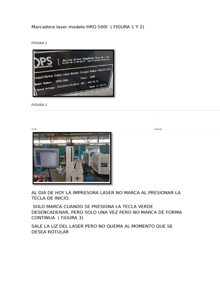 Problemas HRG-500l: No Marca Continuamente | PDF