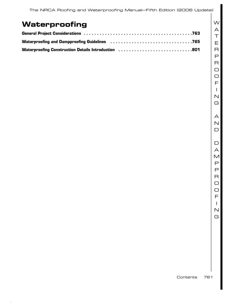 Waterproofing Guide | PDF | Specification (Technical Standard ...