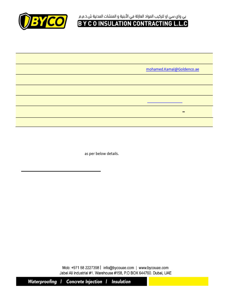 1399 Byco Sub WP 00913 | PDF | Materials | Building Engineering