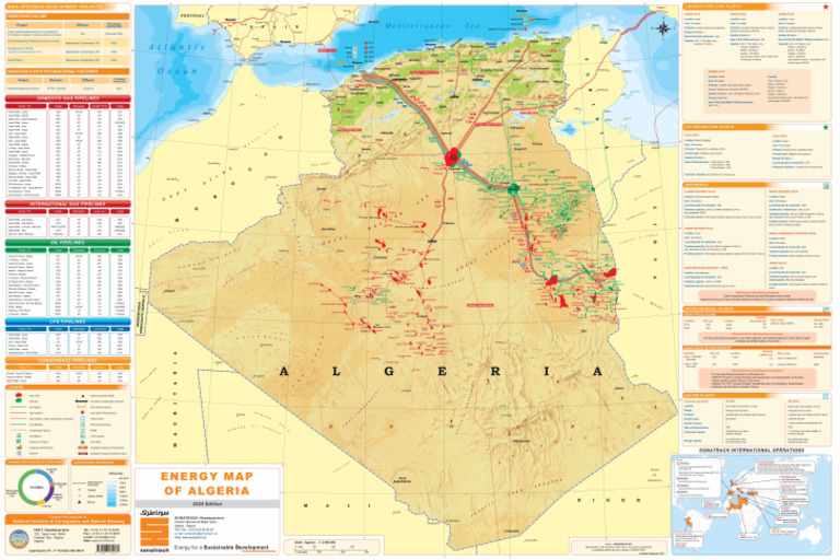 Energy Map of Algeria 2024 Compressed | PDF