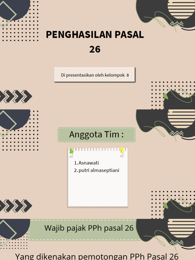 Kel8 - PPH PASAL 26 | PDF